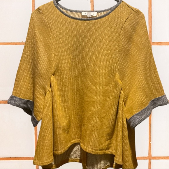 THML | Tops | Thml Golden Yellow Split Back Top | Poshmark